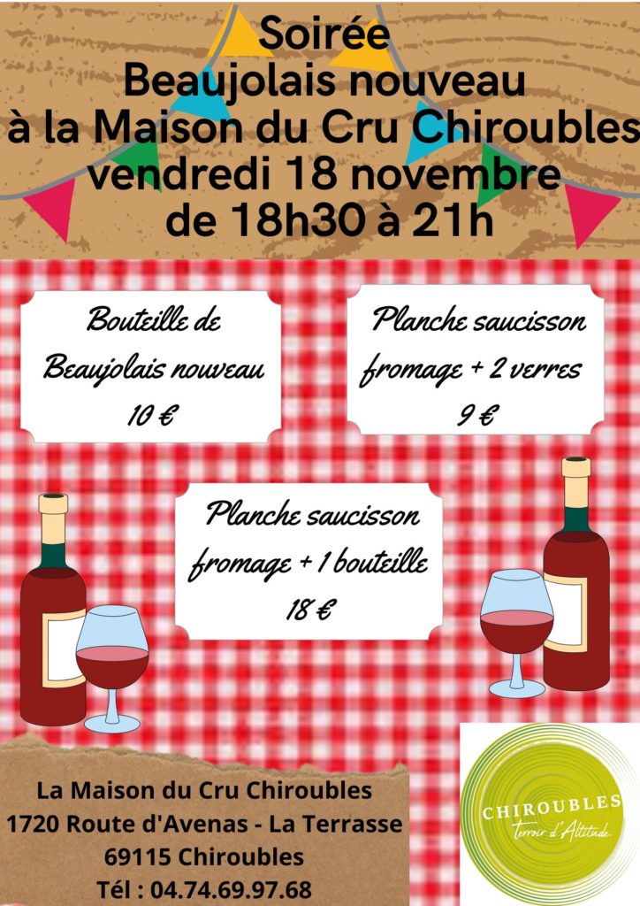 Soirée Beaujolais Nouveau - Les rendez-vous Beaujolais